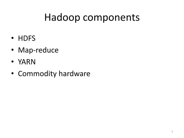 Introduction to hadoop | PPT