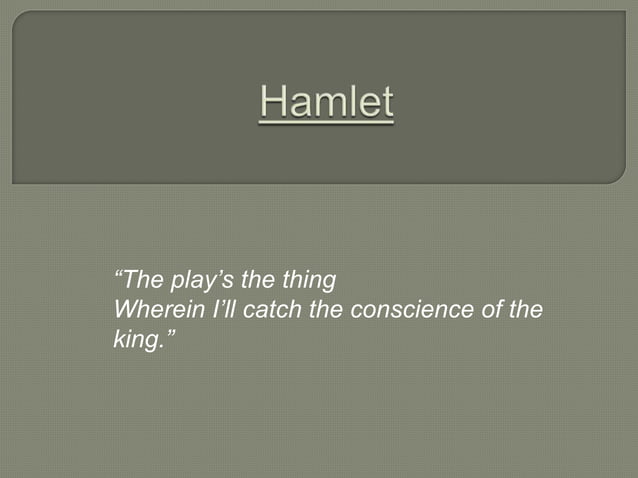 Introduction to Hamlet, with exercises on Act One Scenes One and Two | PPT