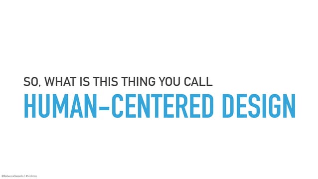 Intro to Human Centered Design | PDF