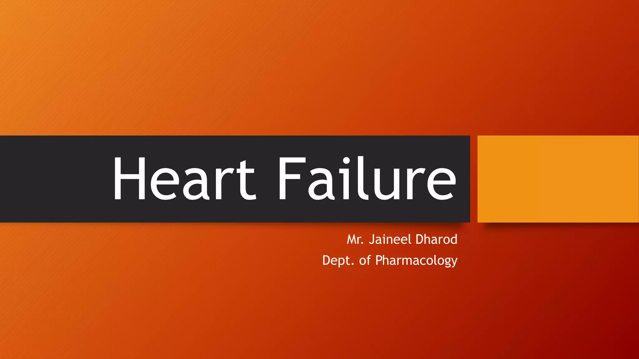 Introduction to heart failure | PDF