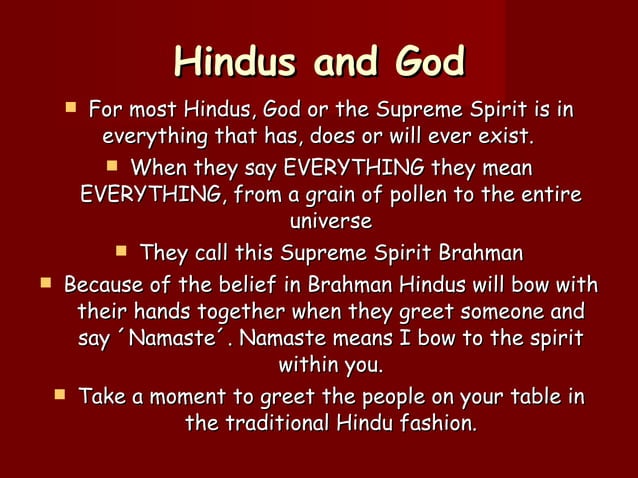 Intro To Hinduism | PPT