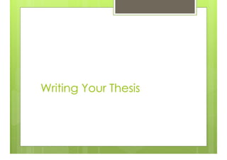 Intro To Historical Writing | PPT