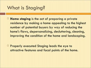 Intro To Home Staging | PPT