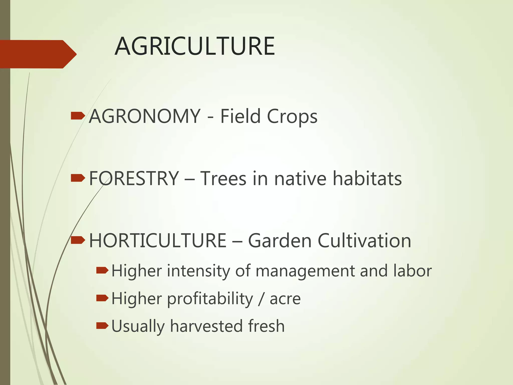 Intro to horticulture | PPT