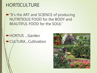 Intro to horticulture | PPT