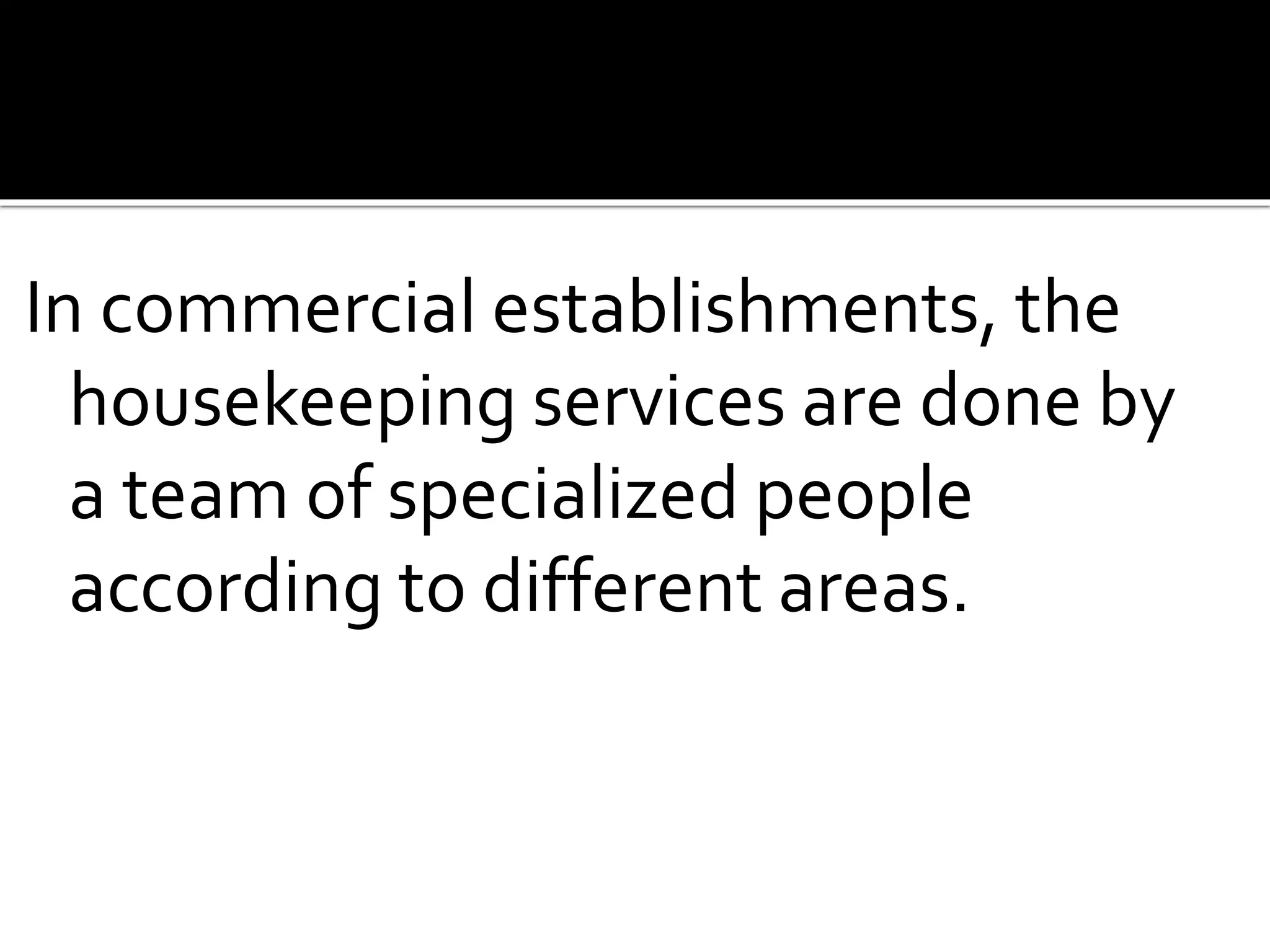 Introduction to housekeeping | PPTX