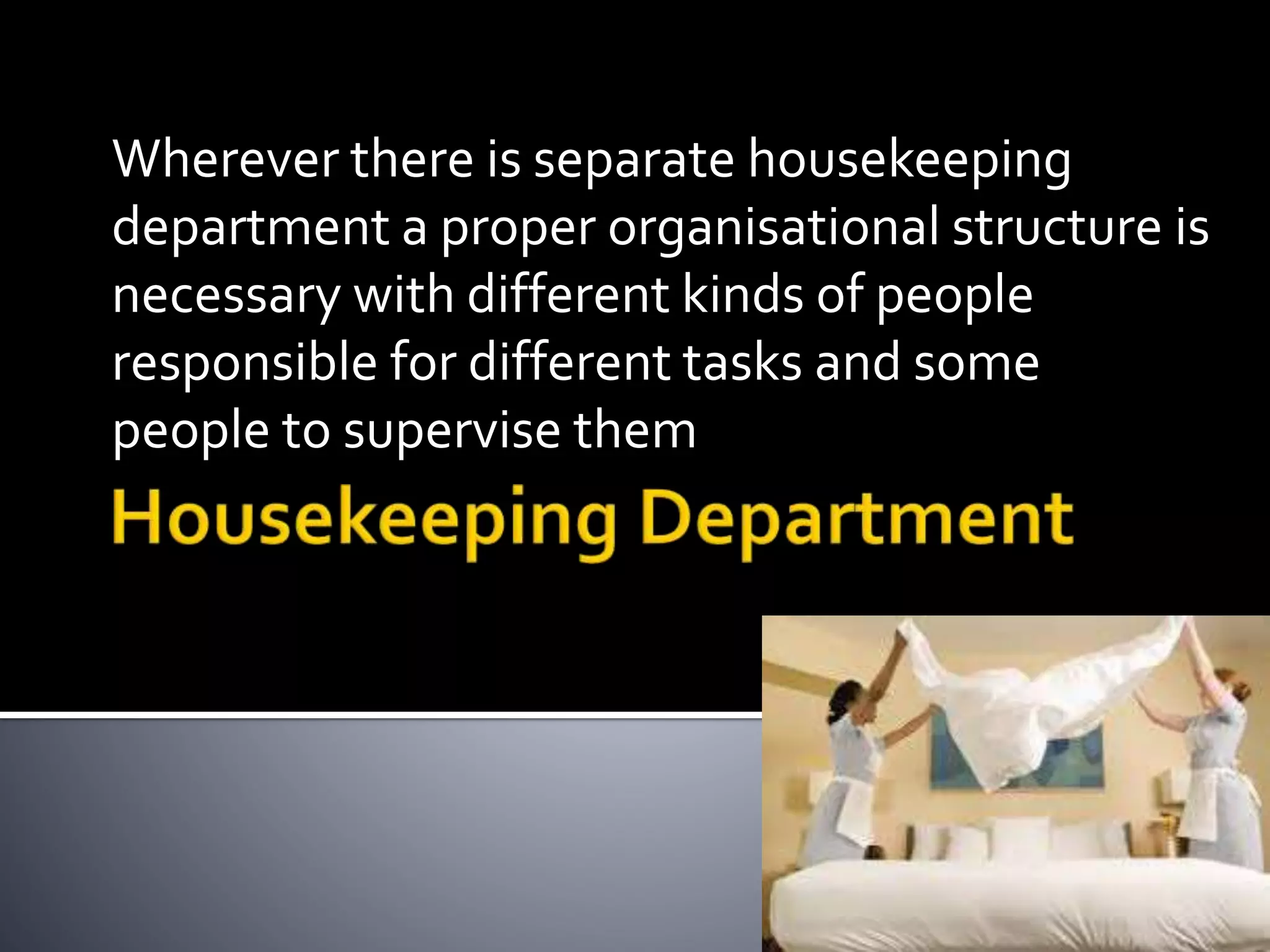 Introduction to housekeeping | PPTX
