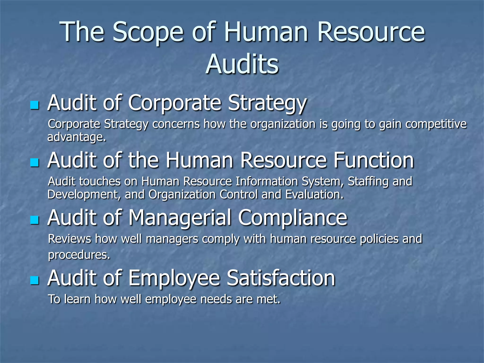 Intro to hr audit | PPT