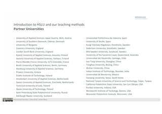 Introduction to HSLU and our teaching methods for the University Florence | PPT