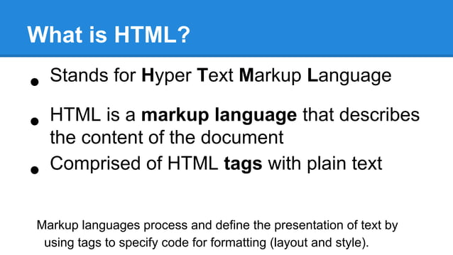 Introduction to HTML | PPT