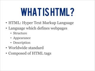 Intro to HTML | PDF