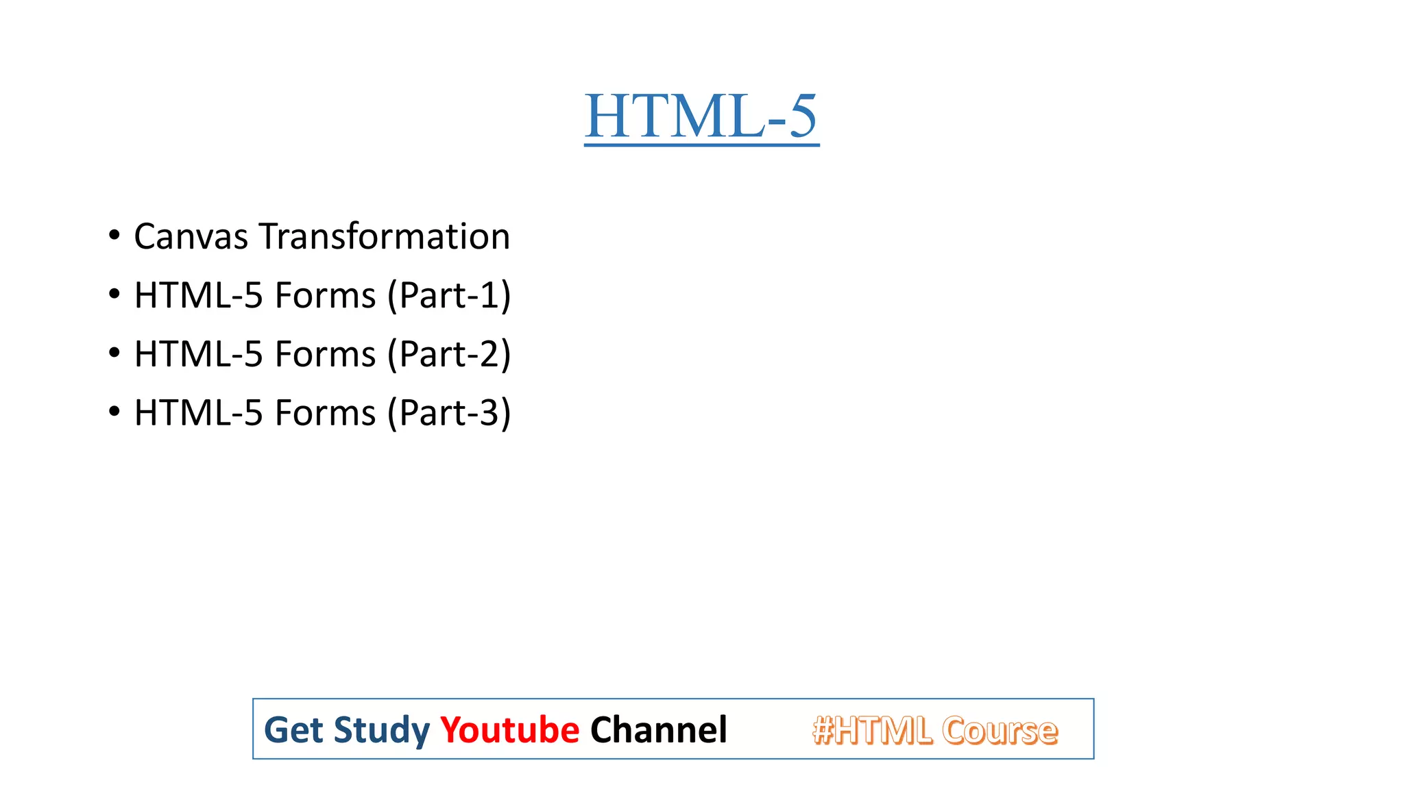 All Topics of HTML | PPTX