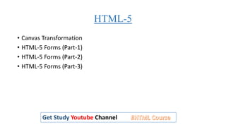 All Topics of HTML | PPTX