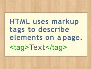 Introduction to HTML | PPTX | Web Design and HTML | Internet