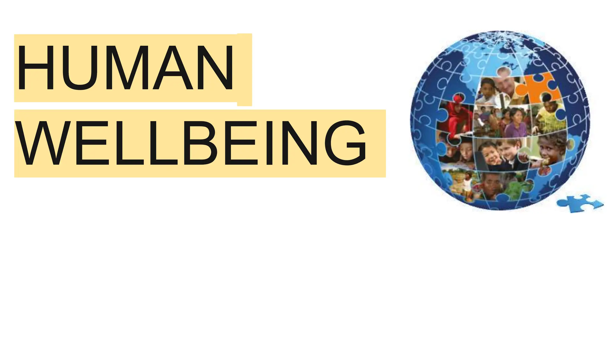 Introduction to Human Wellbeing in geography | PPT