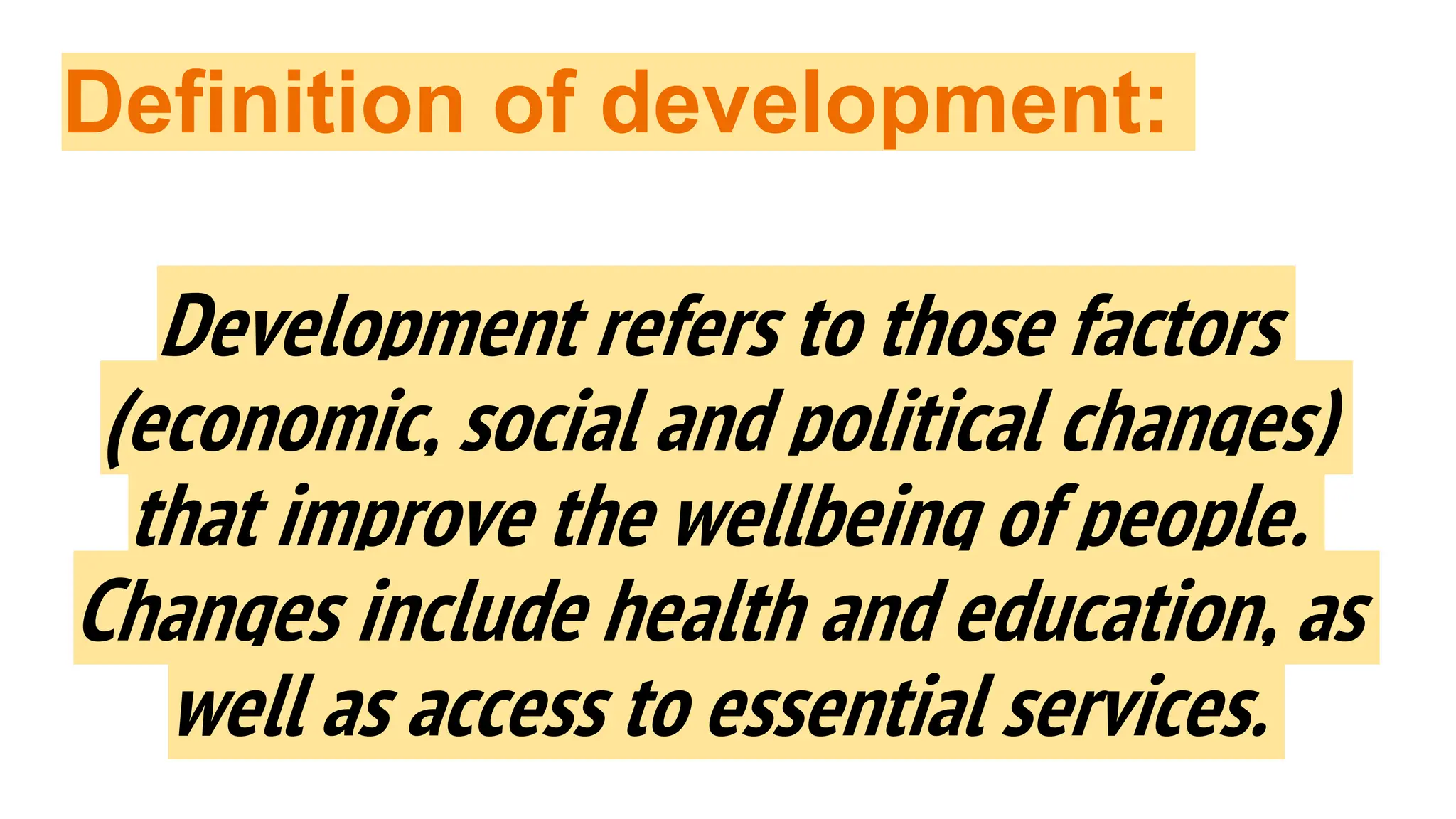 Introduction to Human Wellbeing in geography | PPT