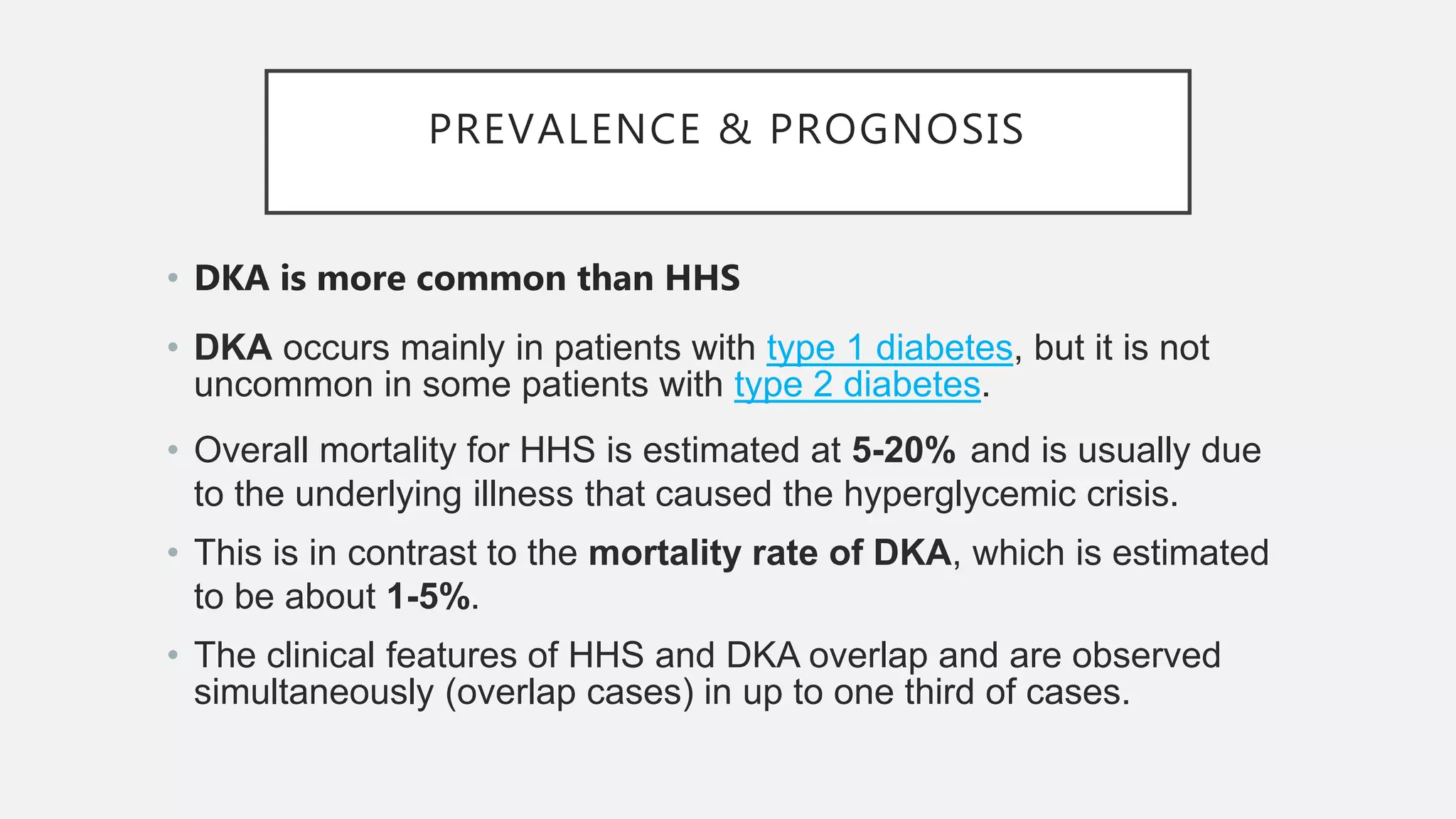 Intro to hyperglycemic emergencies - hhs vs dka | PPTX