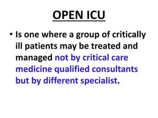 INTRODUCTION TO ICU | PPTX