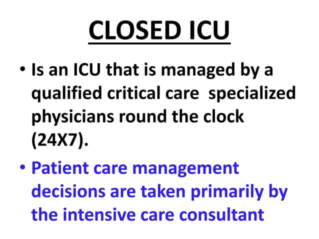 INTRODUCTION TO ICU | PPTX
