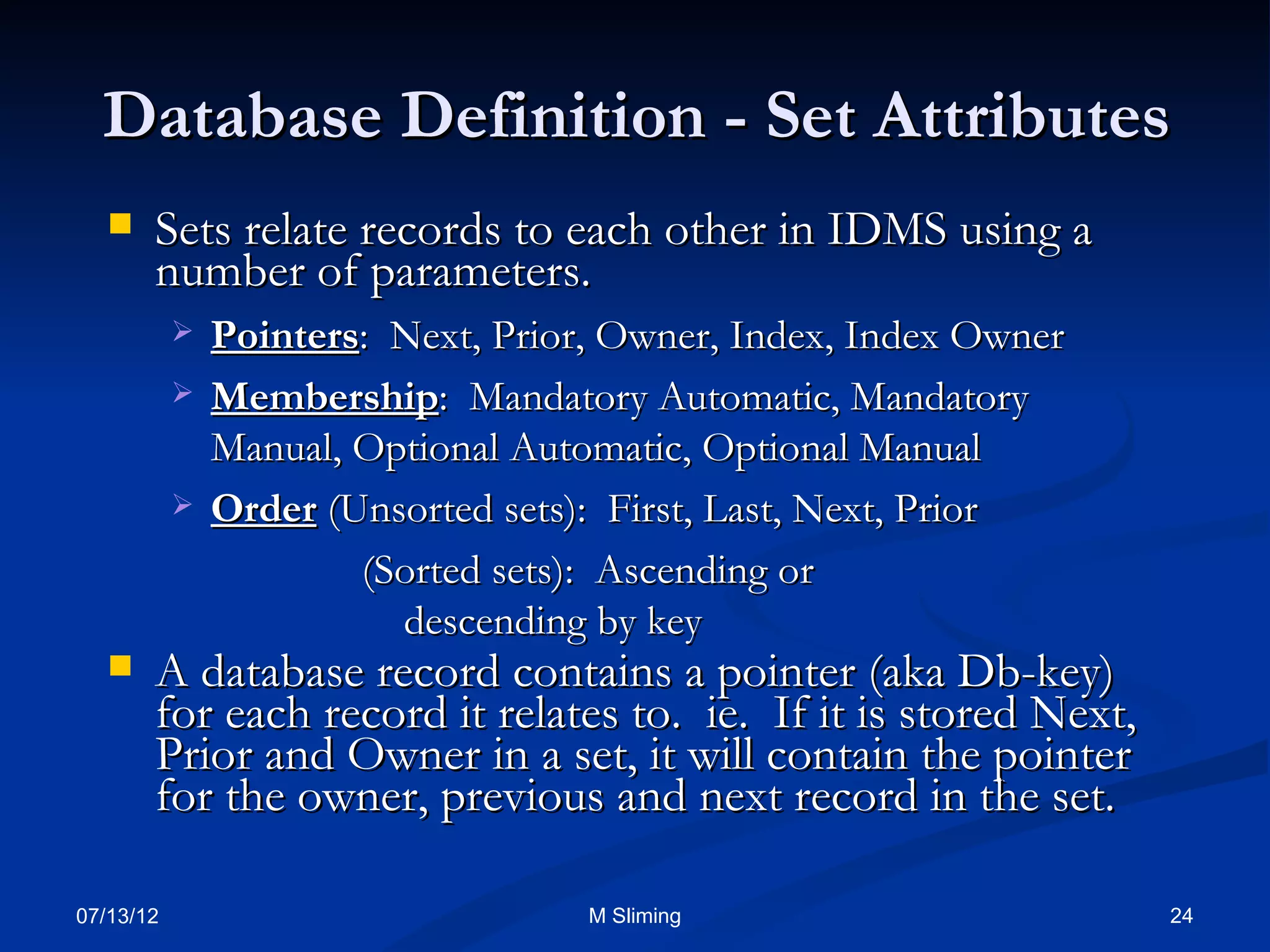 Intro To IDMS | PPT