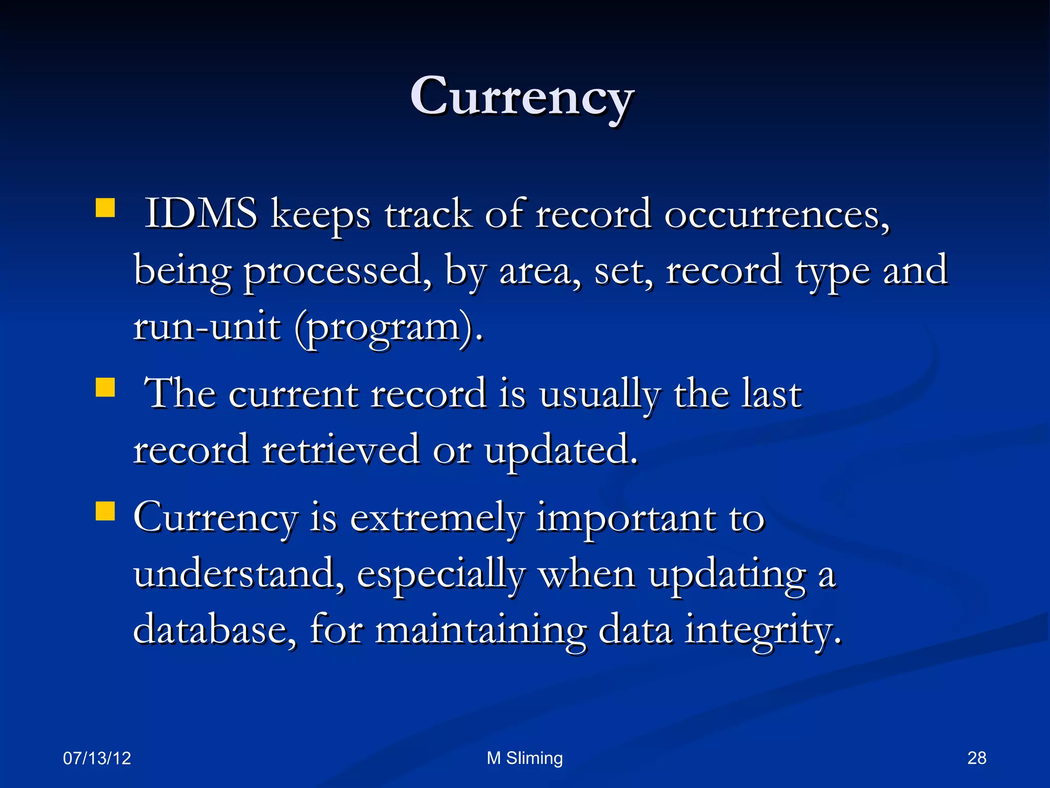 Intro To IDMS | PPT