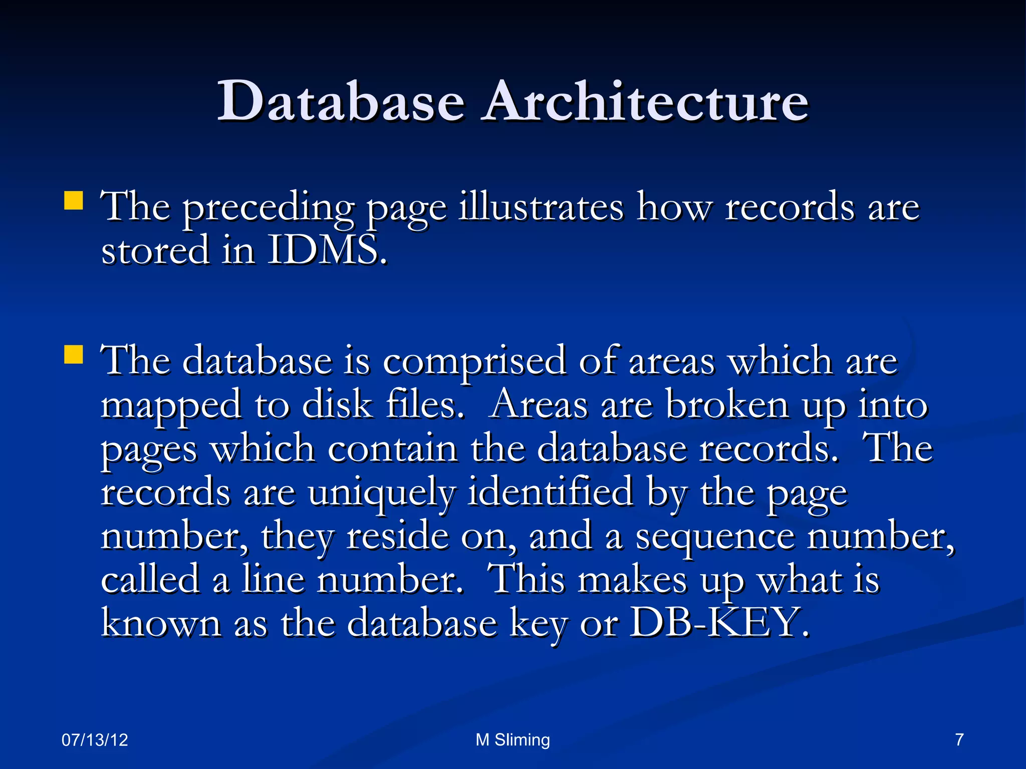 Intro To IDMS | PPT