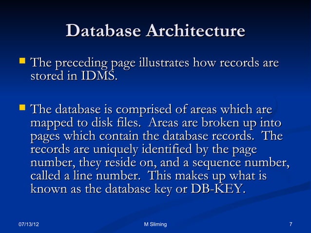Intro To IDMS | PPT
