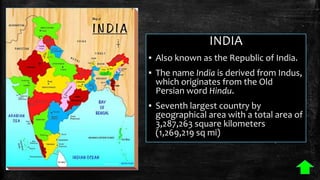 Intro to india | PPT