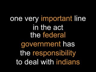 Intro to indian act | PPT