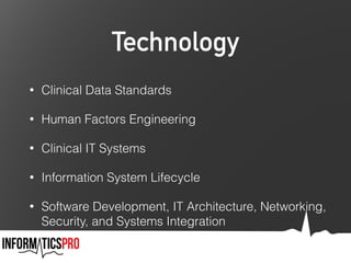 An Introduction to Clinical Informatics | PPT