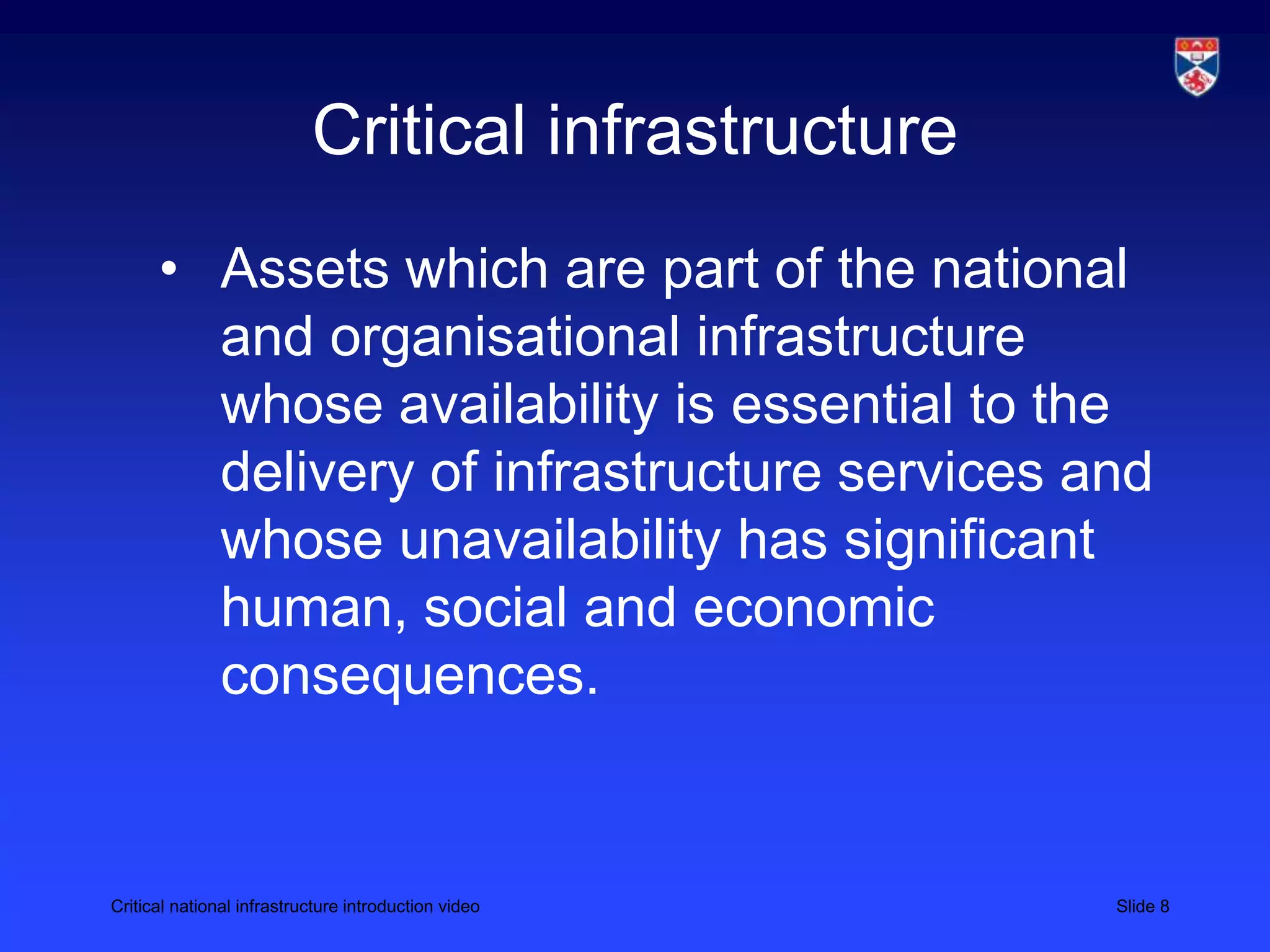 Critical national infrastructure | PPT