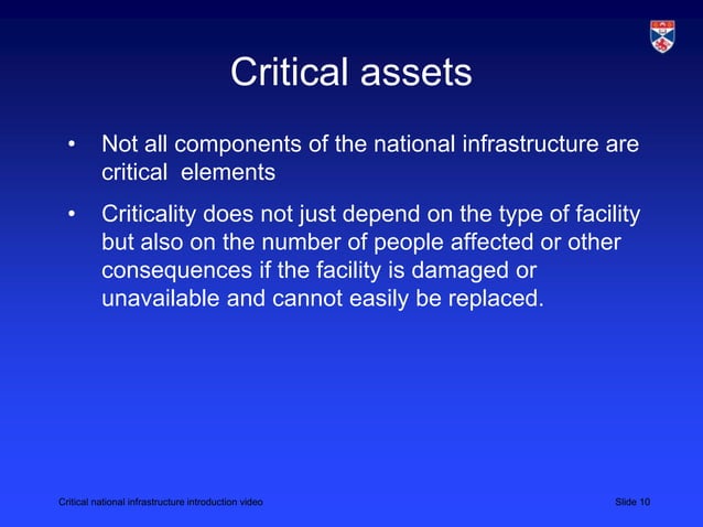 Critical national infrastructure | PPT