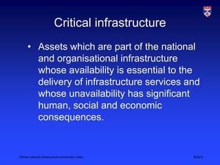 Critical national infrastructure | PPTX