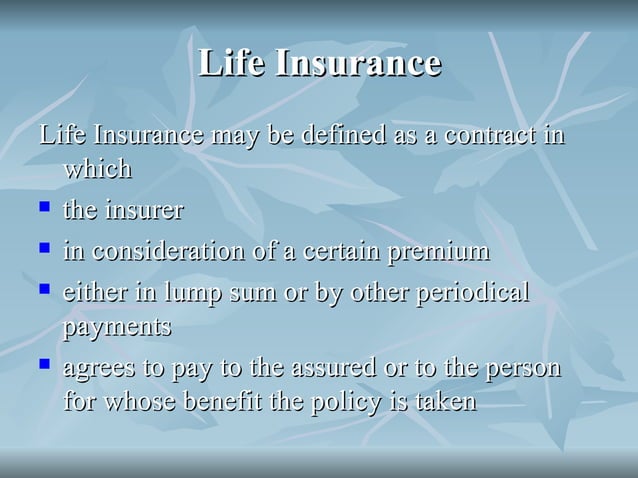 Intro to insurance | PPT | Life Insurance | Insurance