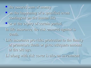 Intro to insurance | PPT