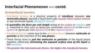 Intro to interfacial phenomenon aspects of Active Pharmaceutical ...
