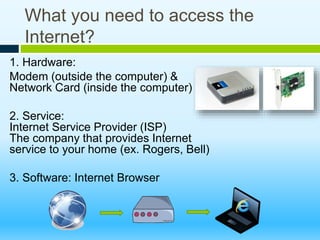 Introduction to the Internet | PPTX