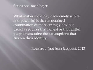 An Introduction to the introduction of sociology | PPT