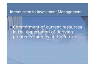 Intro To Investment Mgt. | PDF