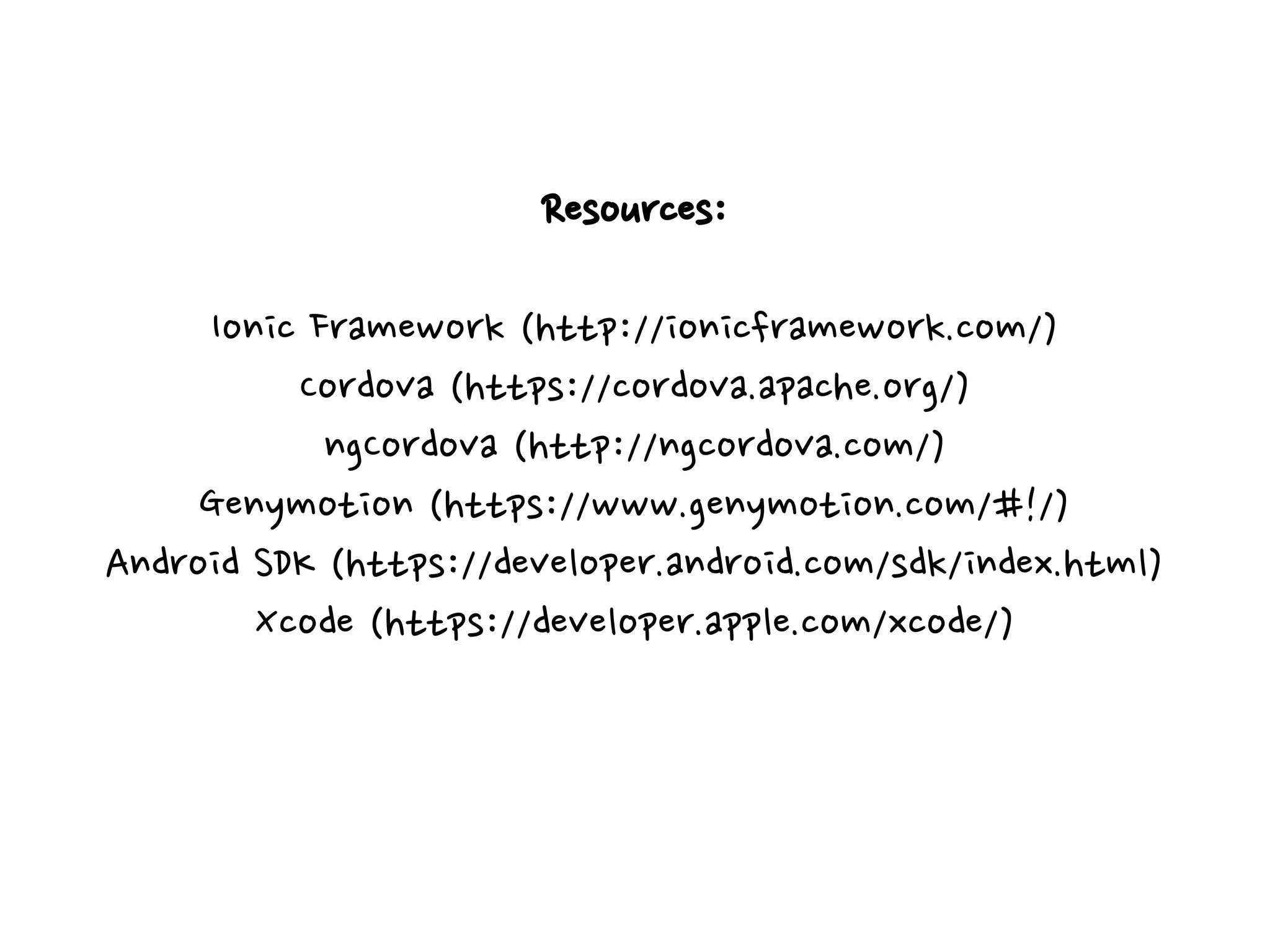 Intro to Ionic Framework | PPT