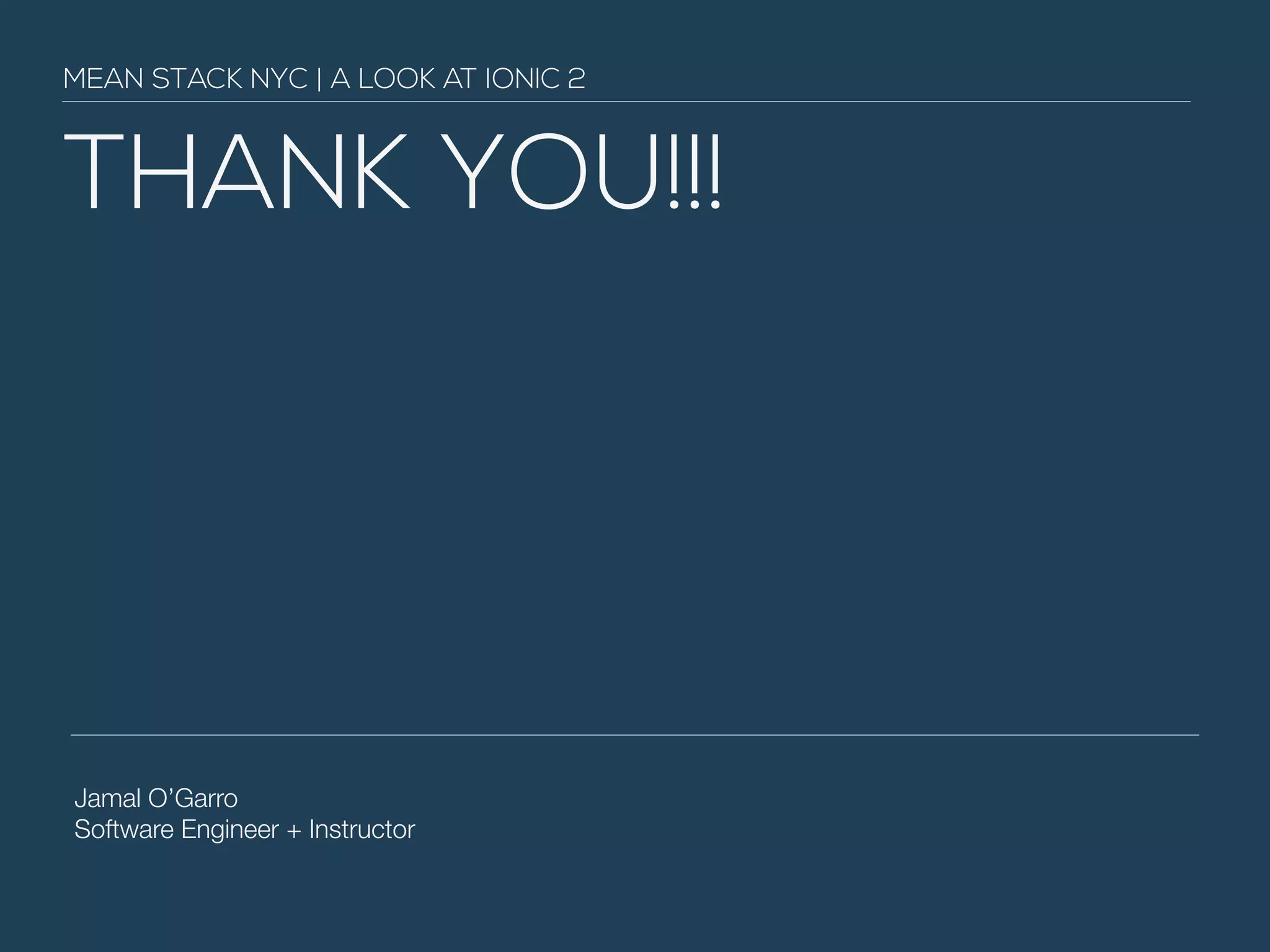 Intro to ionic 2 | PPT