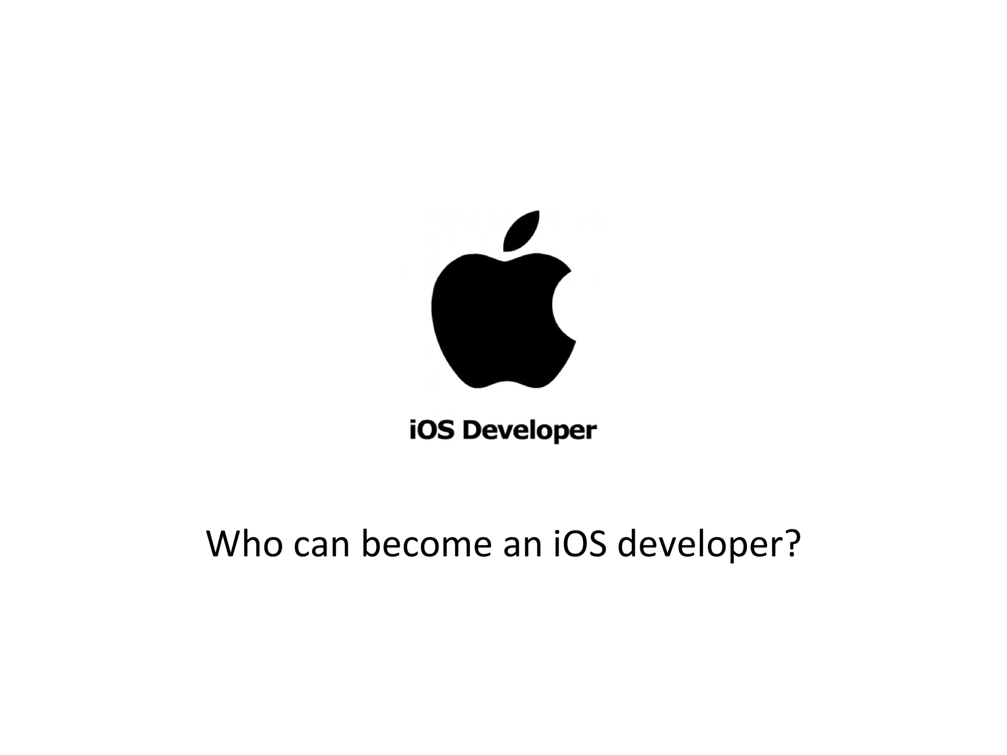 Road Map to iOS Development | PPT