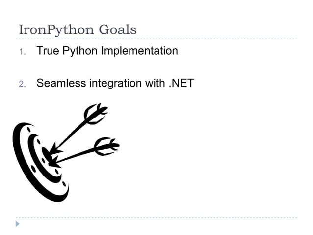 The .NET developer's introduction to IronPython | PPTX