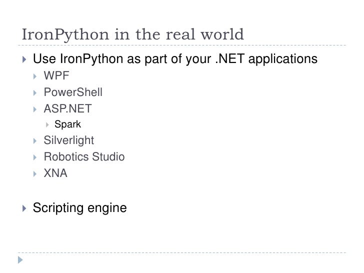 The Net Developers Introduction To Ironpython 5361