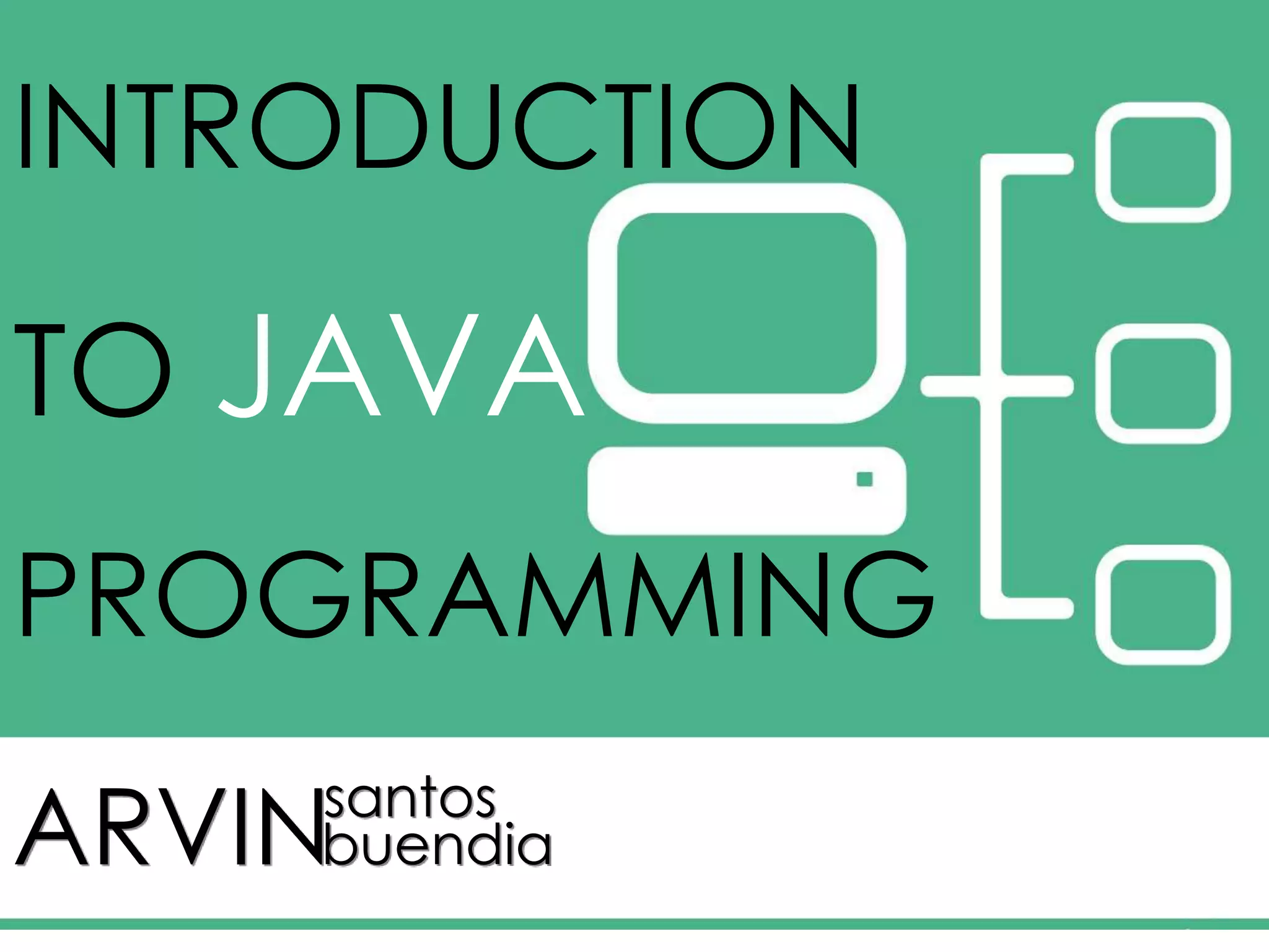 Intro to java | PPT