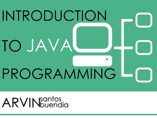 Intro to java | PPT
