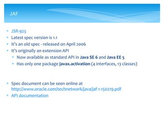 Introduction to JavaBeans Activation Framework v1.1 | PPTX | Operating Systems | Computer ...