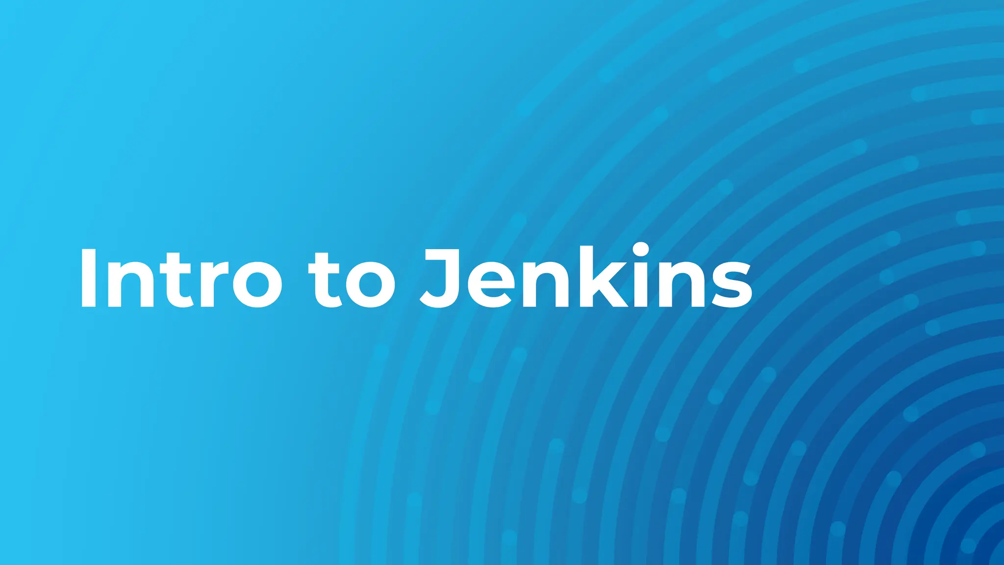 Introduction to Jenkins as a CI/CD Platform | PPT