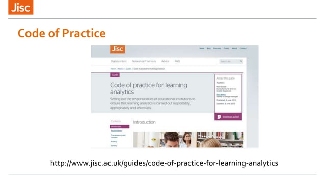 Introduction to Jisc's Learning Analytics project - Sept 2015 | PPT