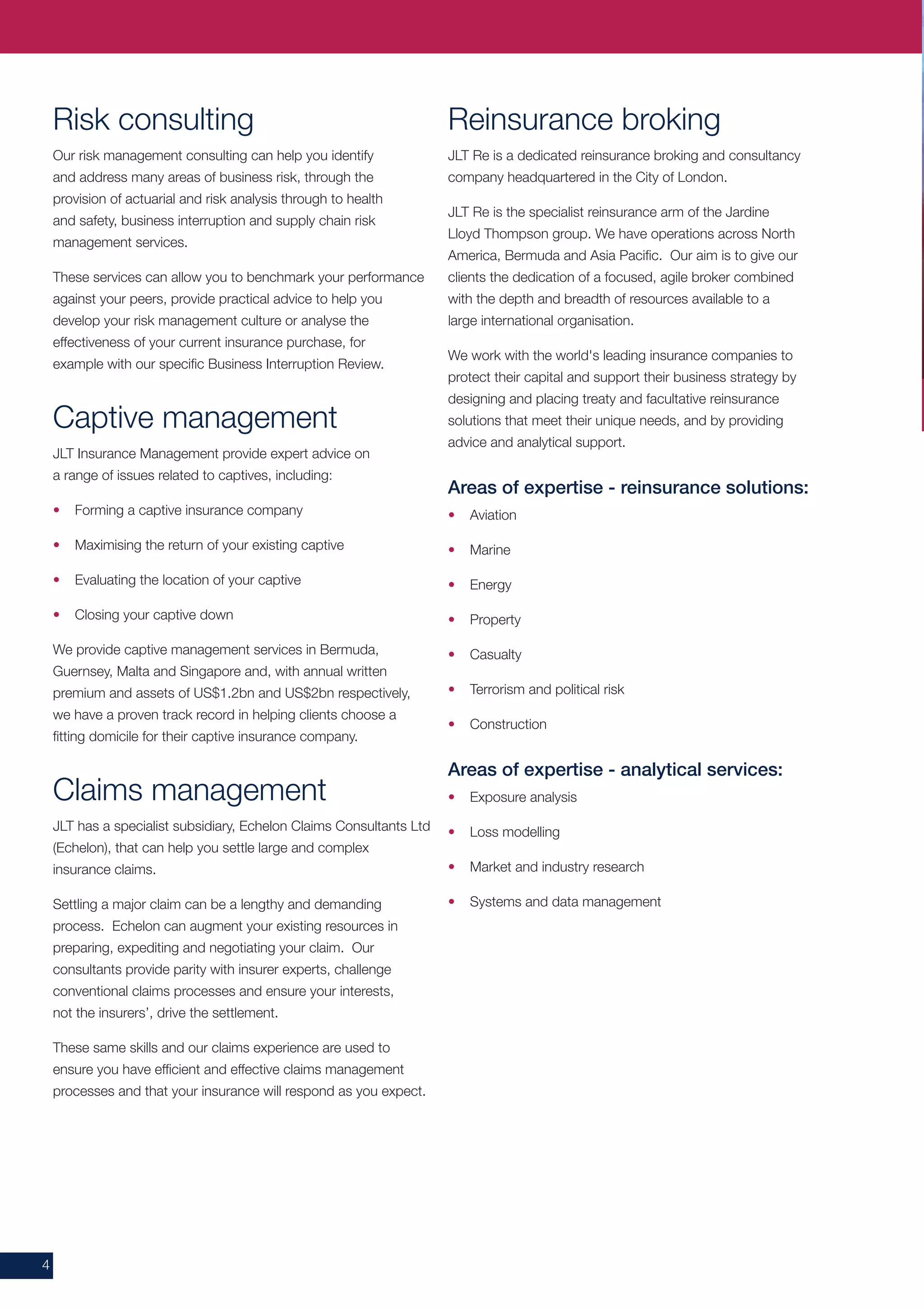 Intro To Jlt Brochure | PDF